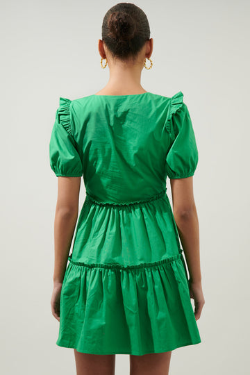 Orion Smocked Waist Tie Strap Poplin Midi Dress Sugarlips